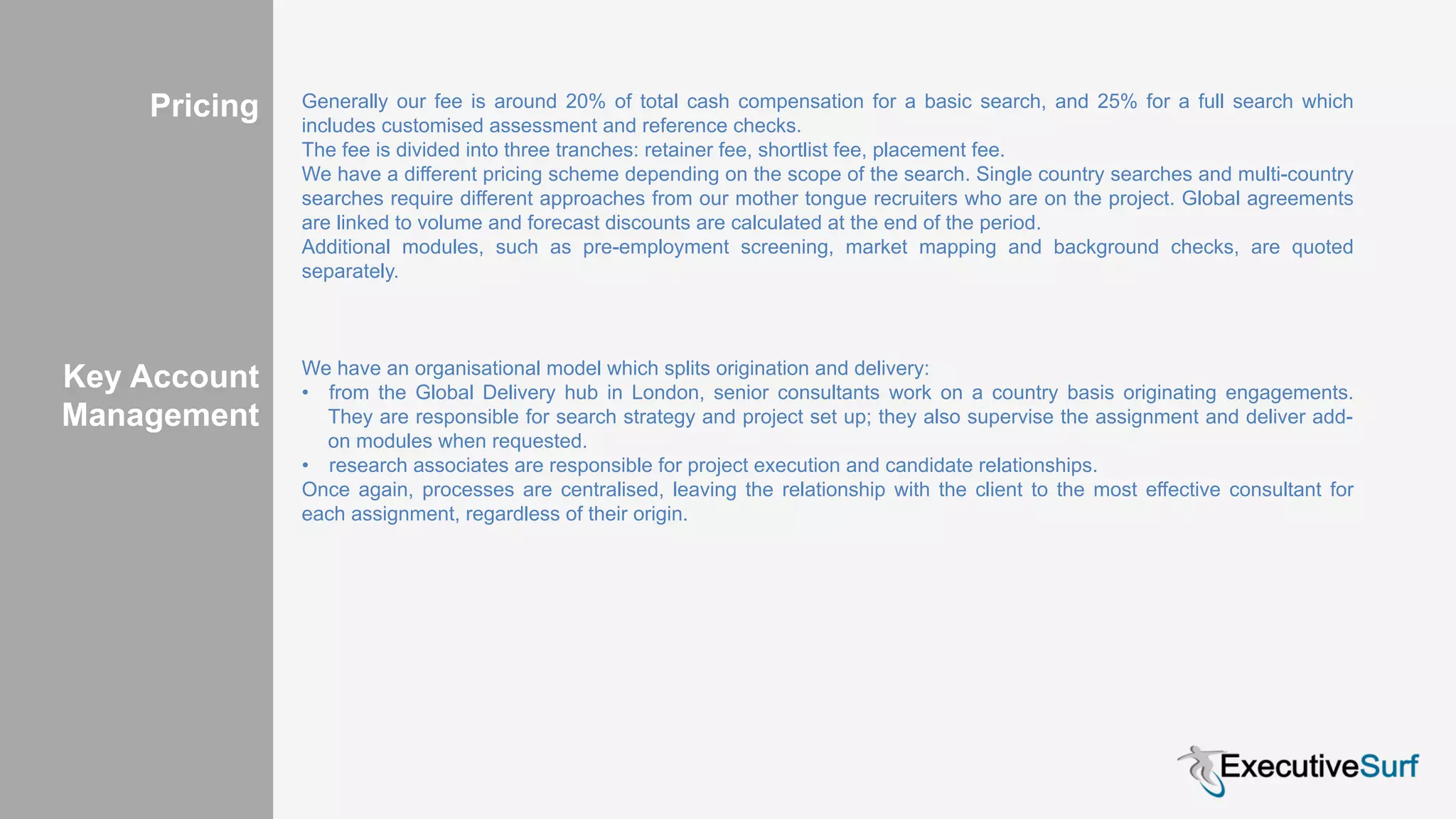 ExecutiveSurf Fact Sheet | PPT