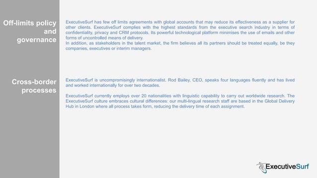 ExecutiveSurf Fact Sheet | PPT