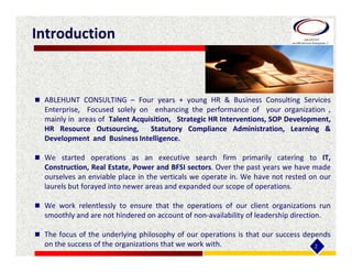 PROFILE- ABLESOURCE Consulting | PPT