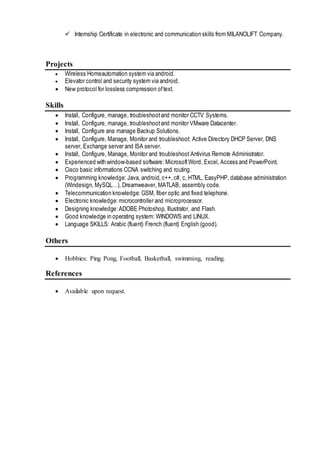 Ayman Badran CV | DOCX | Computing | Technology & Computing