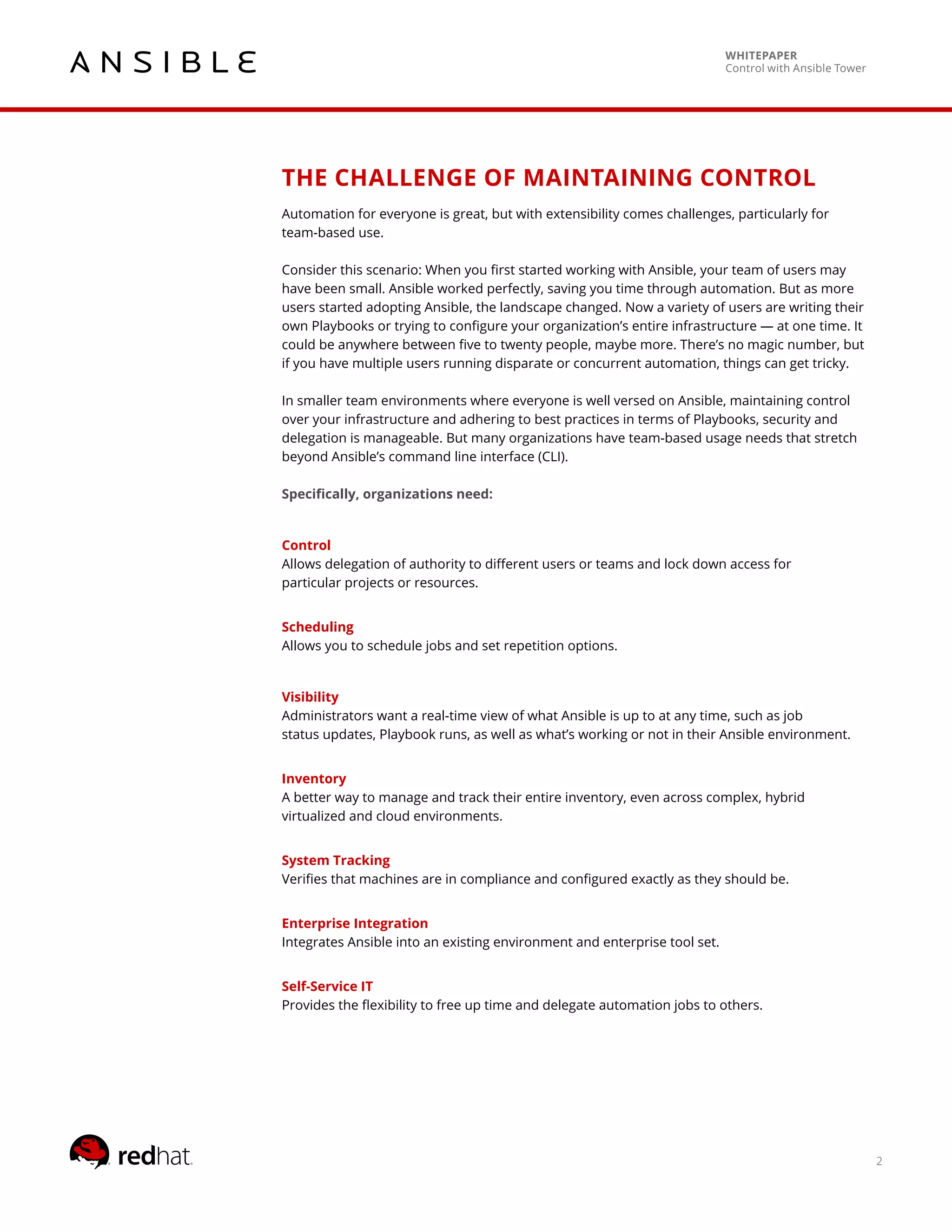 Control-with-Ansible-Tower | PDF