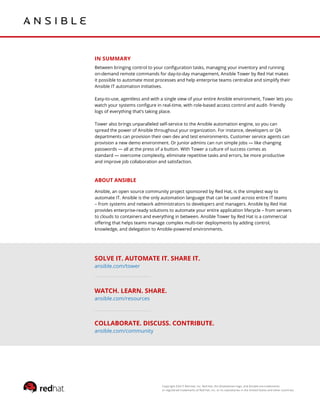 Control-with-Ansible-Tower | PDF