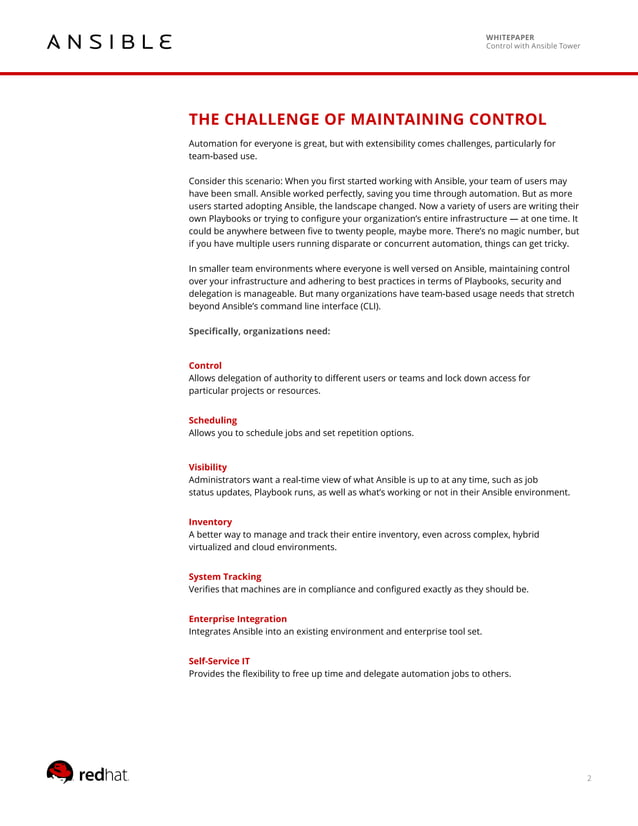 Control-with-Ansible-Tower | PDF