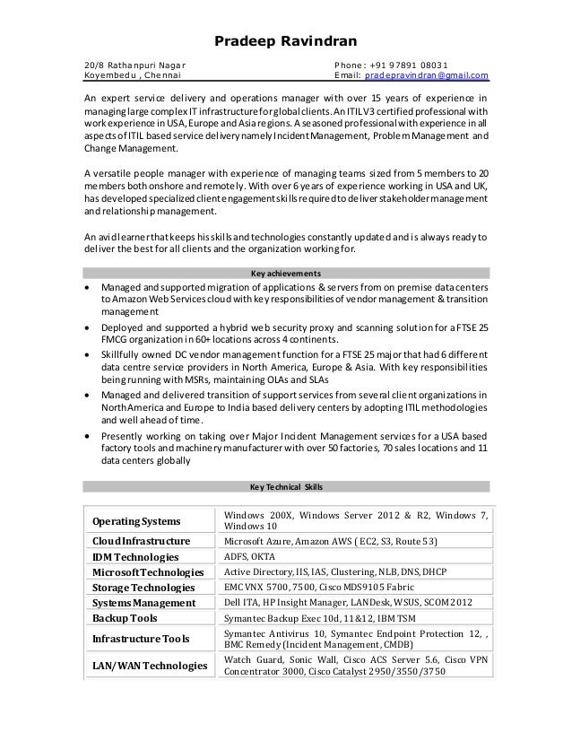 CV - Pradeep Ravindran