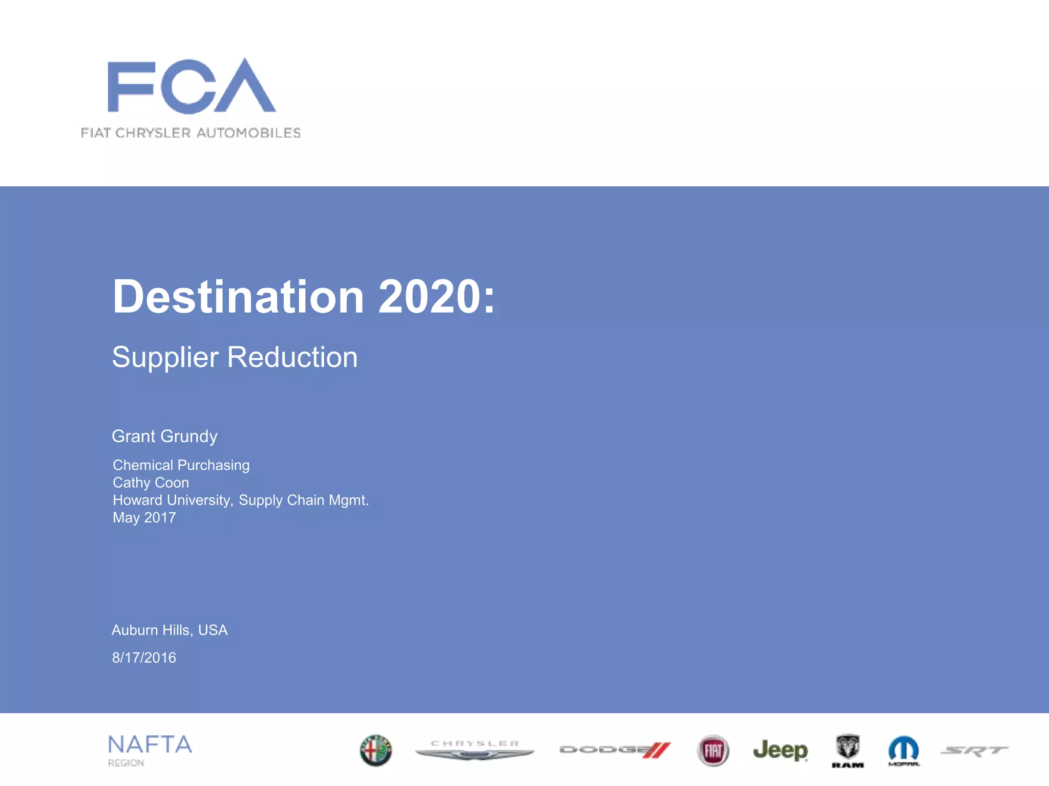 Supplier Reduction Presentation | PPTX