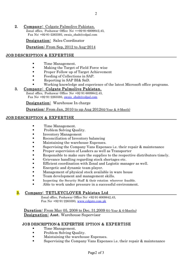 CV of Owais Shah | PDF