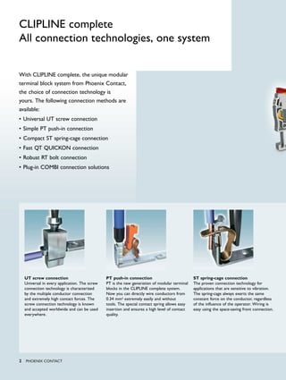 CLIPLINE_complete_terminal_block_system_Phoenix_Contac_IMAXX_CJ | PDF