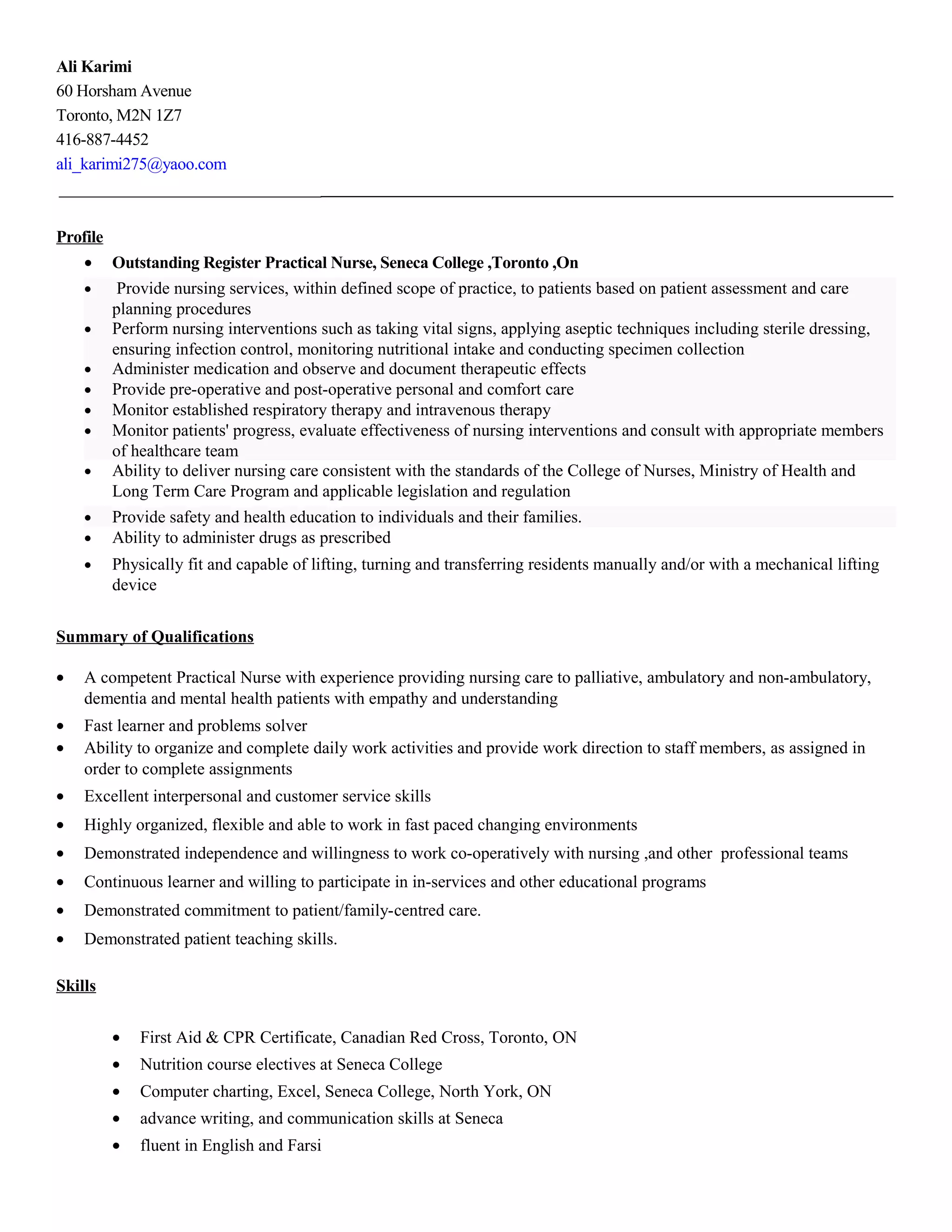 new resume Ali | PDF