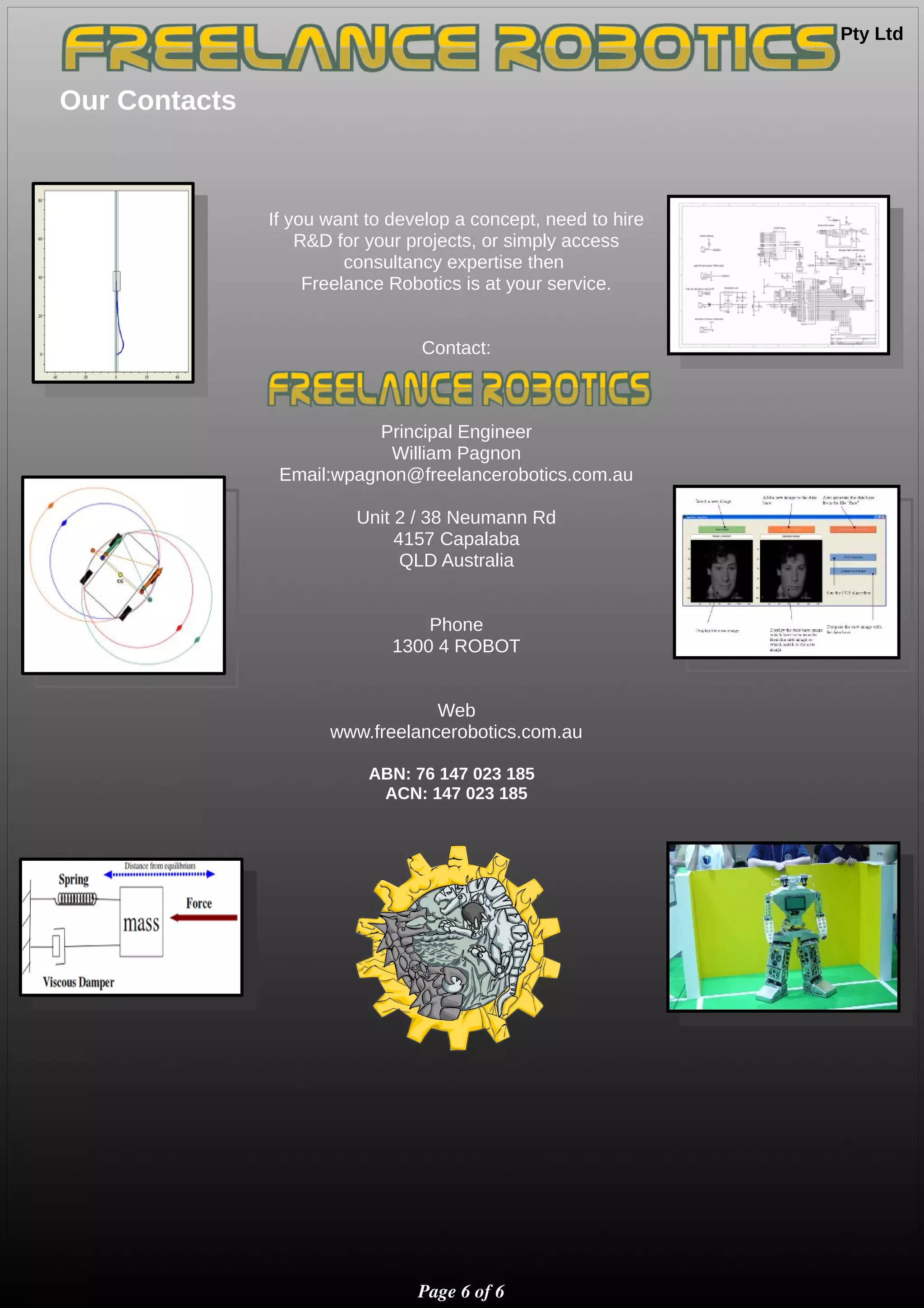 Freelance Robotics Company ProfileV1_4 | PDF