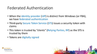 ESPC15 - Extending Authentication and Authorization | PPT