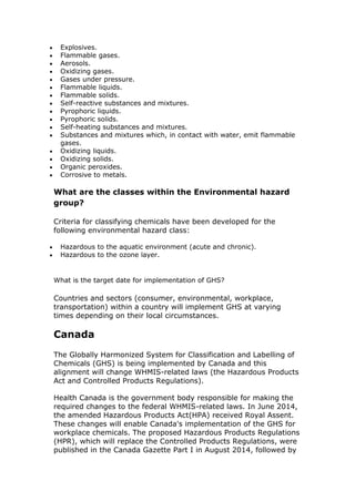 Globally Harmonized System | PDF