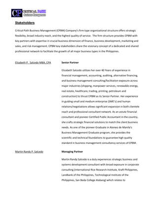 CPBM Company Profile | PDF