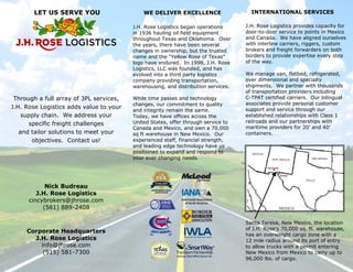 JH Rose Logistics - Let Us Serve You | PDF