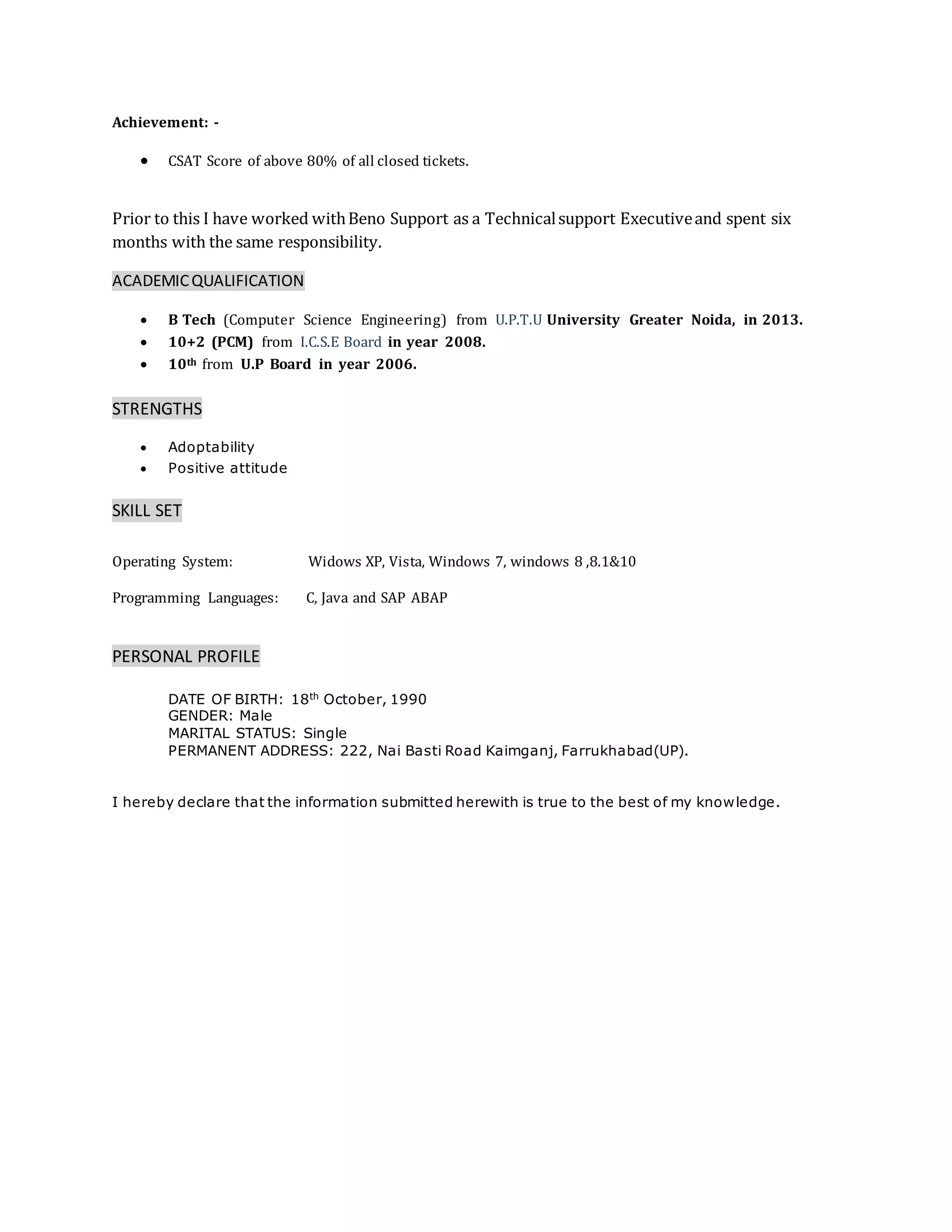 Deepak Resume | DOCX