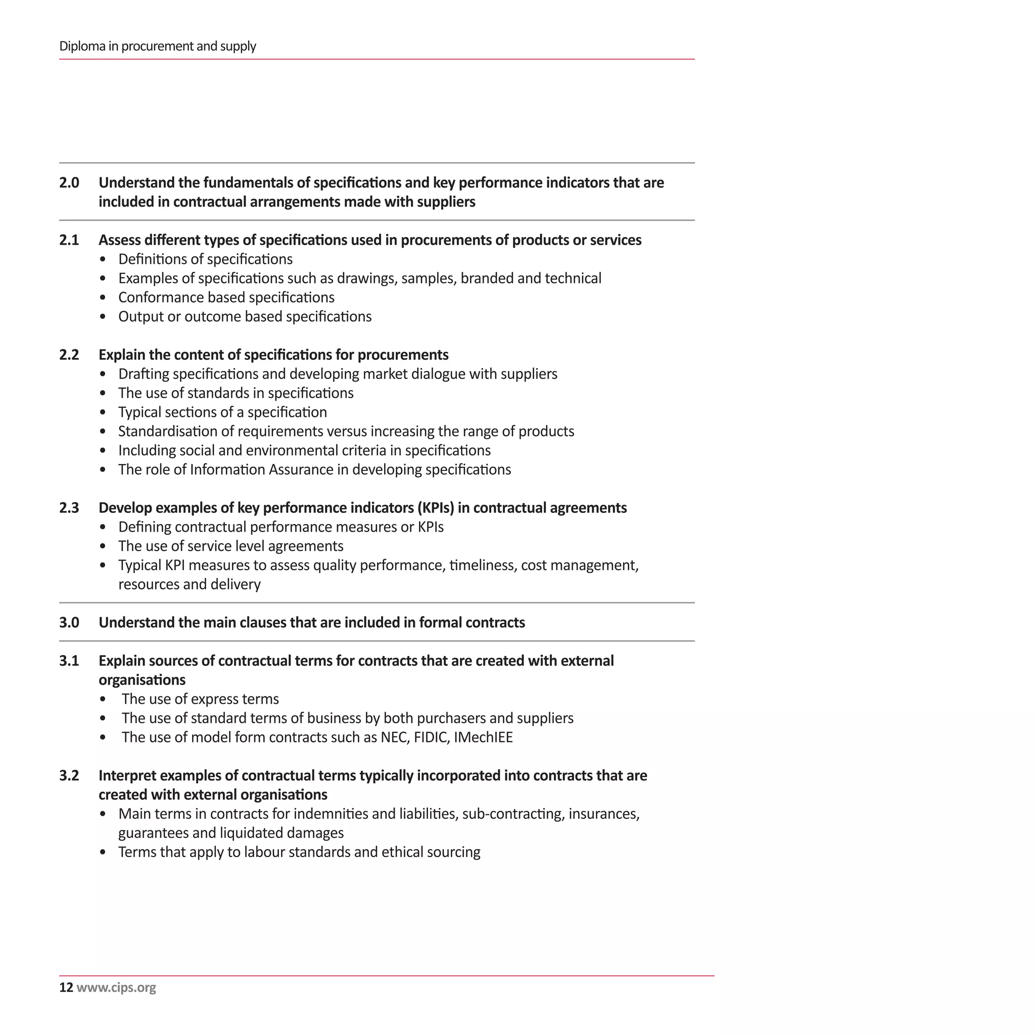 CIPS - Diploma Guide | PDF