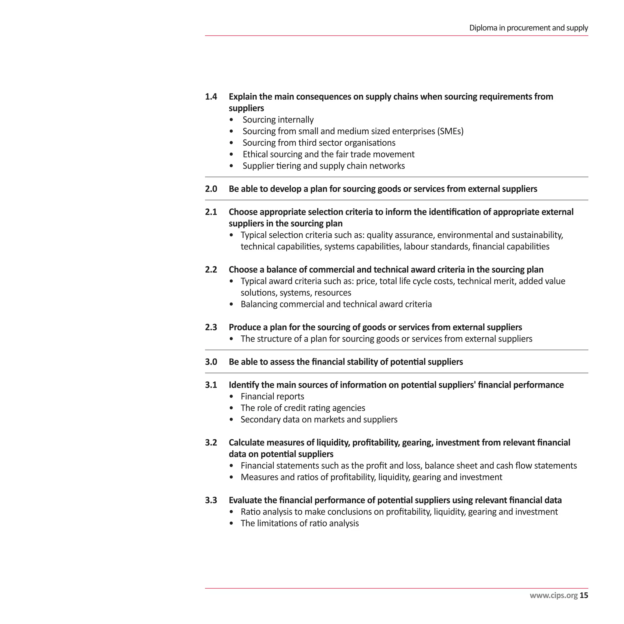 CIPS - Diploma Guide | PDF