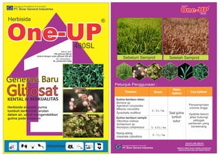 002 HERBISIDA NEW BROSUR ONE UP 480 SL | PPT