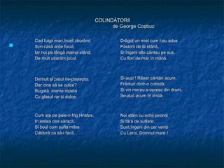 0 colindatorii | PPT