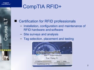 CompTIA RFID+ Course Outline | PPT
