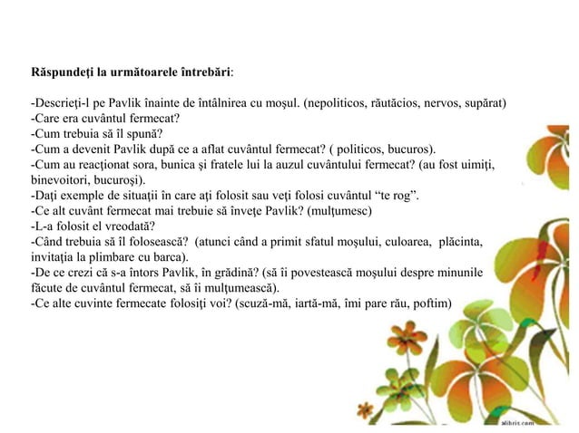 Cuvântul fermecat de V.Oseeva | PPTX