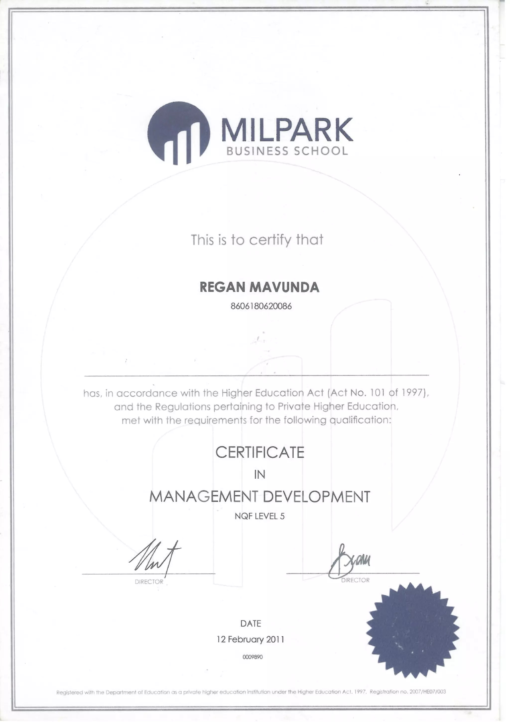 Certificate in Management Development. 2 | PDF