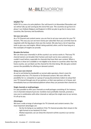 Information M2M TV | PDF
