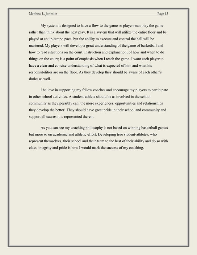 Coaching Portfolio | DOCX