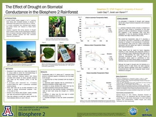 The Effect of Drought on Stomatal Conductance in the Biosphere 2 | PPT