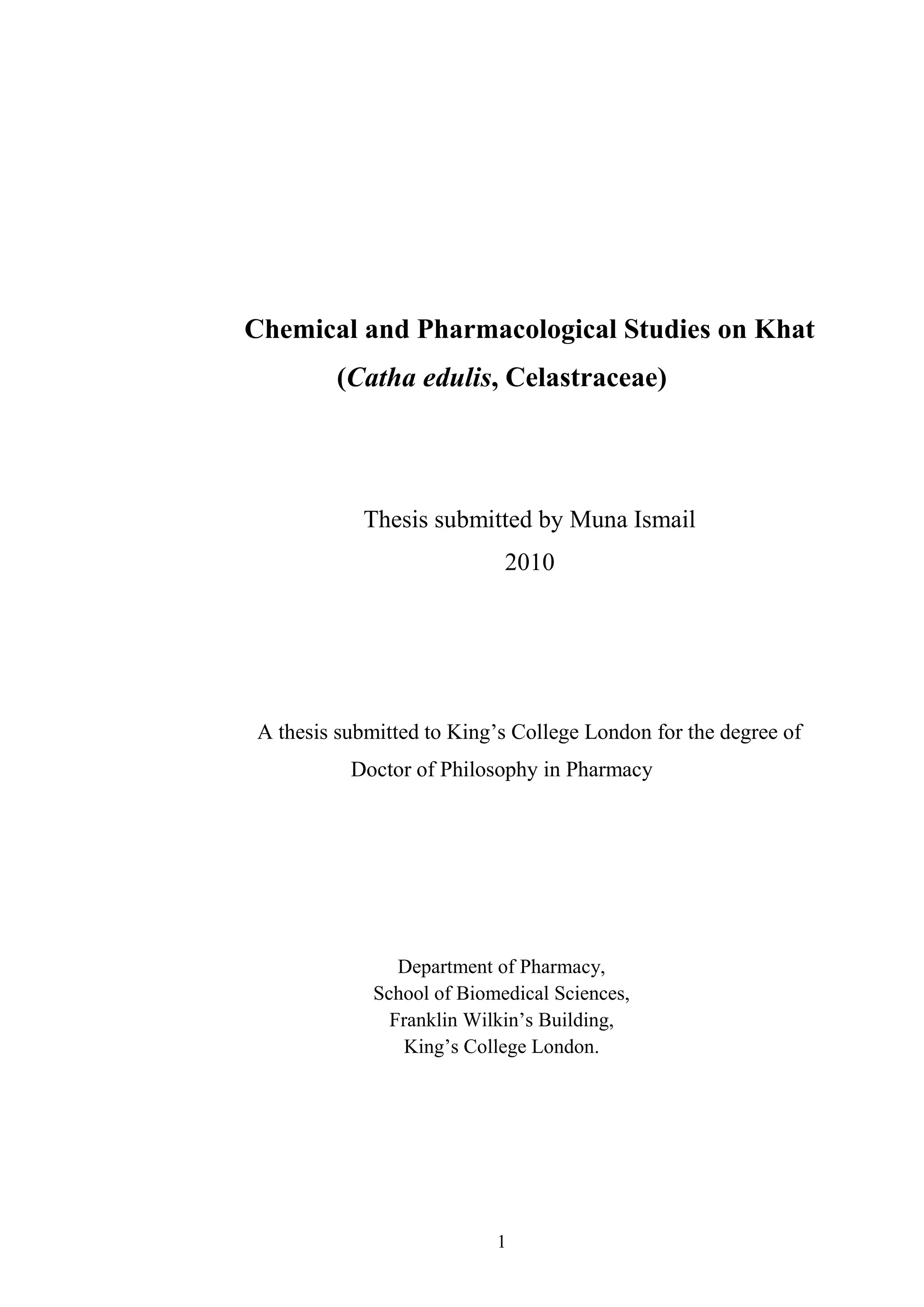 PhD Thesis final (Muna Ismail) Final 260511 | PDF