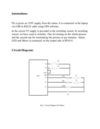 Motor Control Using PLC | PDF