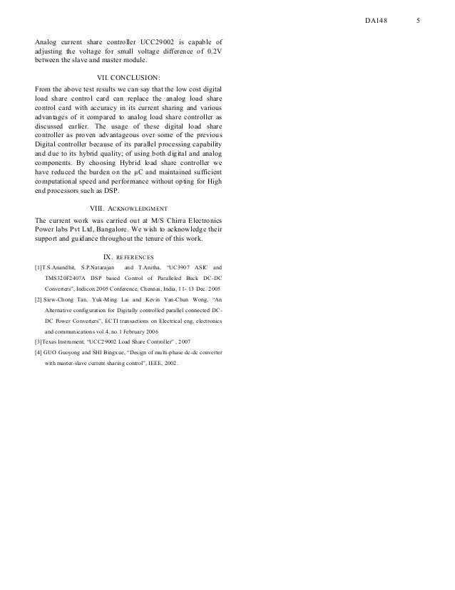Digital Implementation Of Paralleling Dc Dc Conv