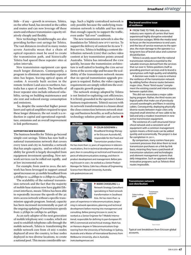 EBR Nov 2010 Telstra Transmission final | PDF