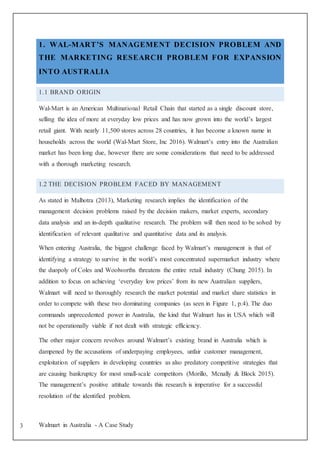 Marketing Research - Walmart A Case Study | DOCX