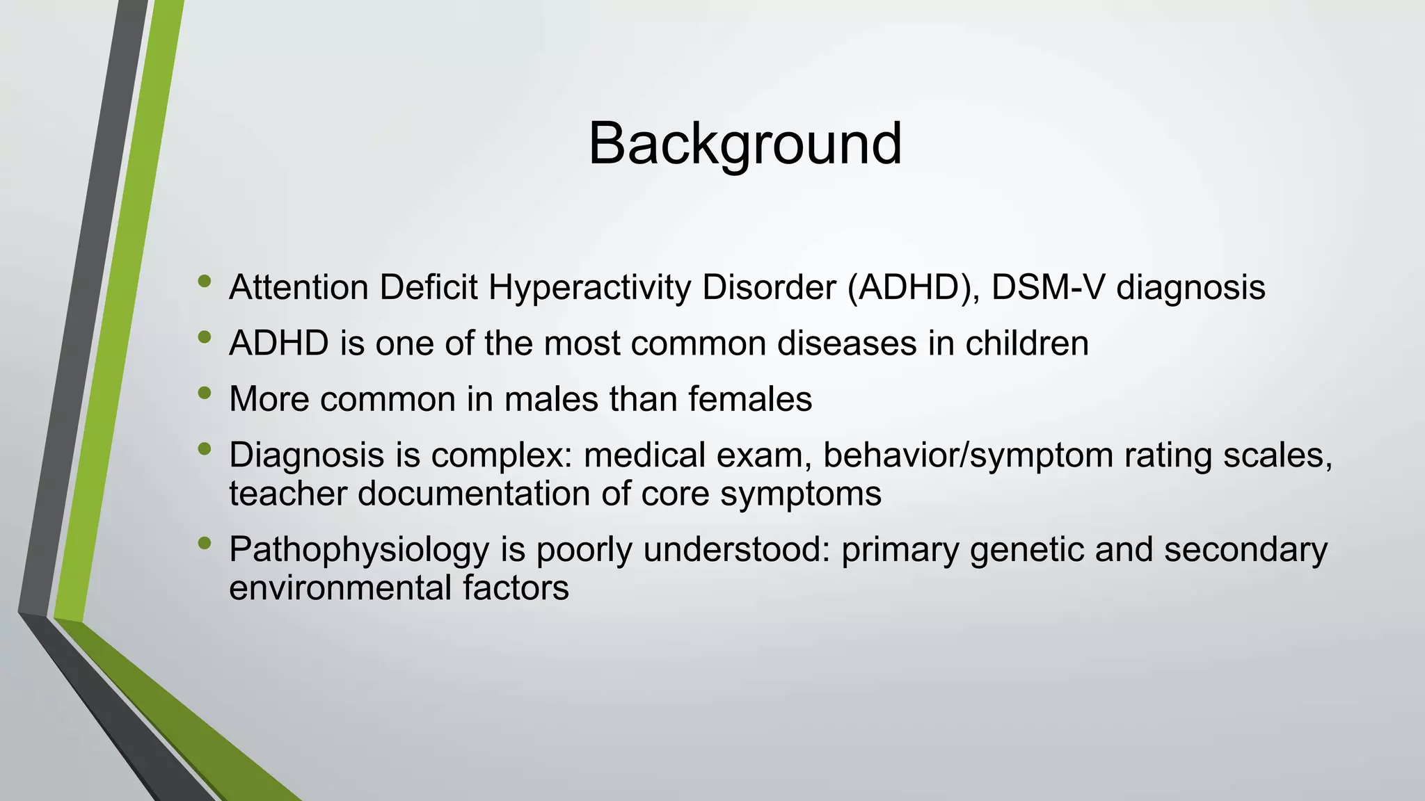 Omega-3 Fatty Acid Supplementation in Children with ADHD | PPTX