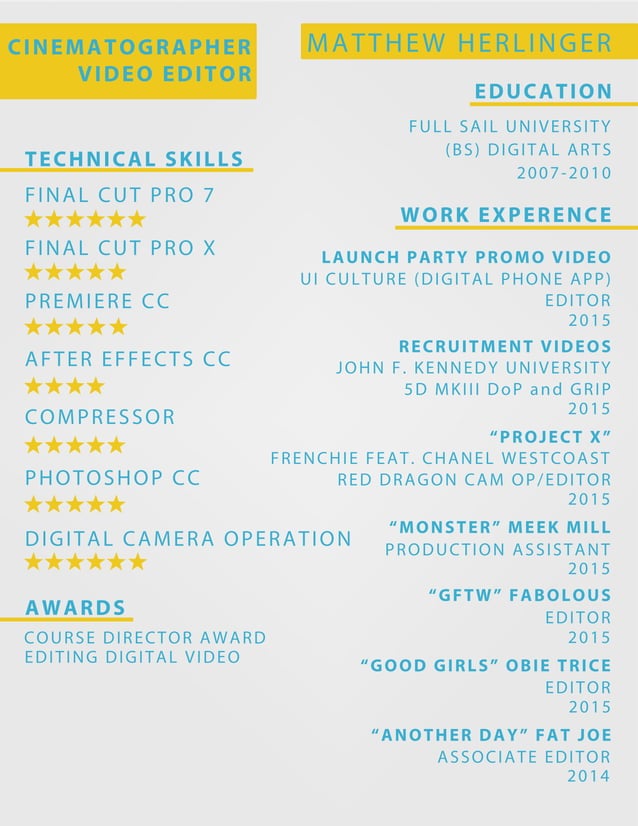 Resume_Herlinger_2015 | PDF