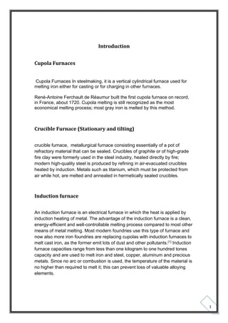 Casting Furnaces | PDF