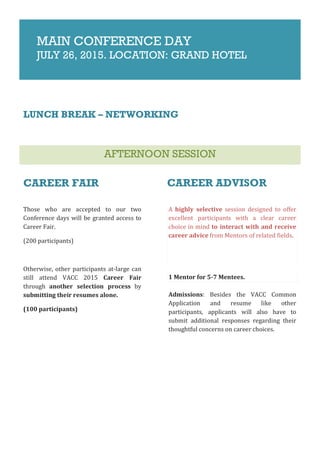 VACC 2015. PROGRAM PROPOSAL | PDF