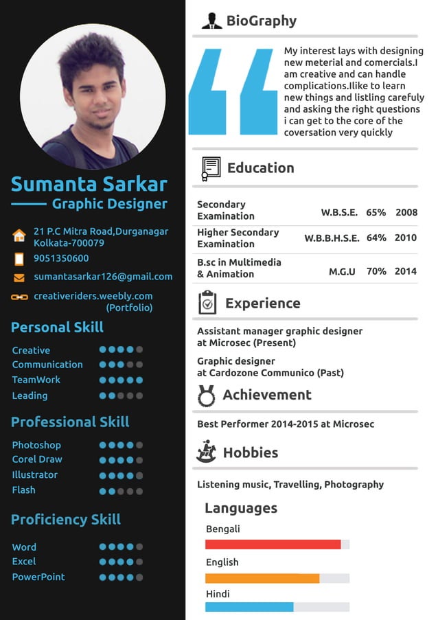 Resume of sumanta Sarkar | PDF | Technology & Computing