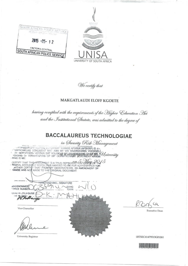 Btech degree copy | PDF