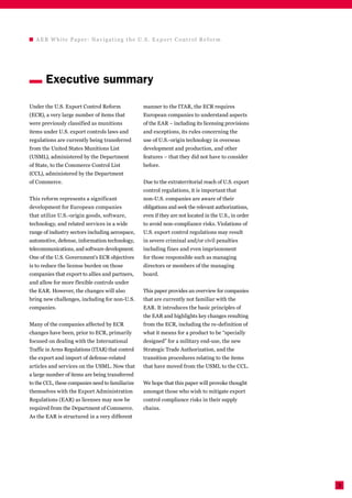 aeb-white-paper-us-export-control-reform | PDF