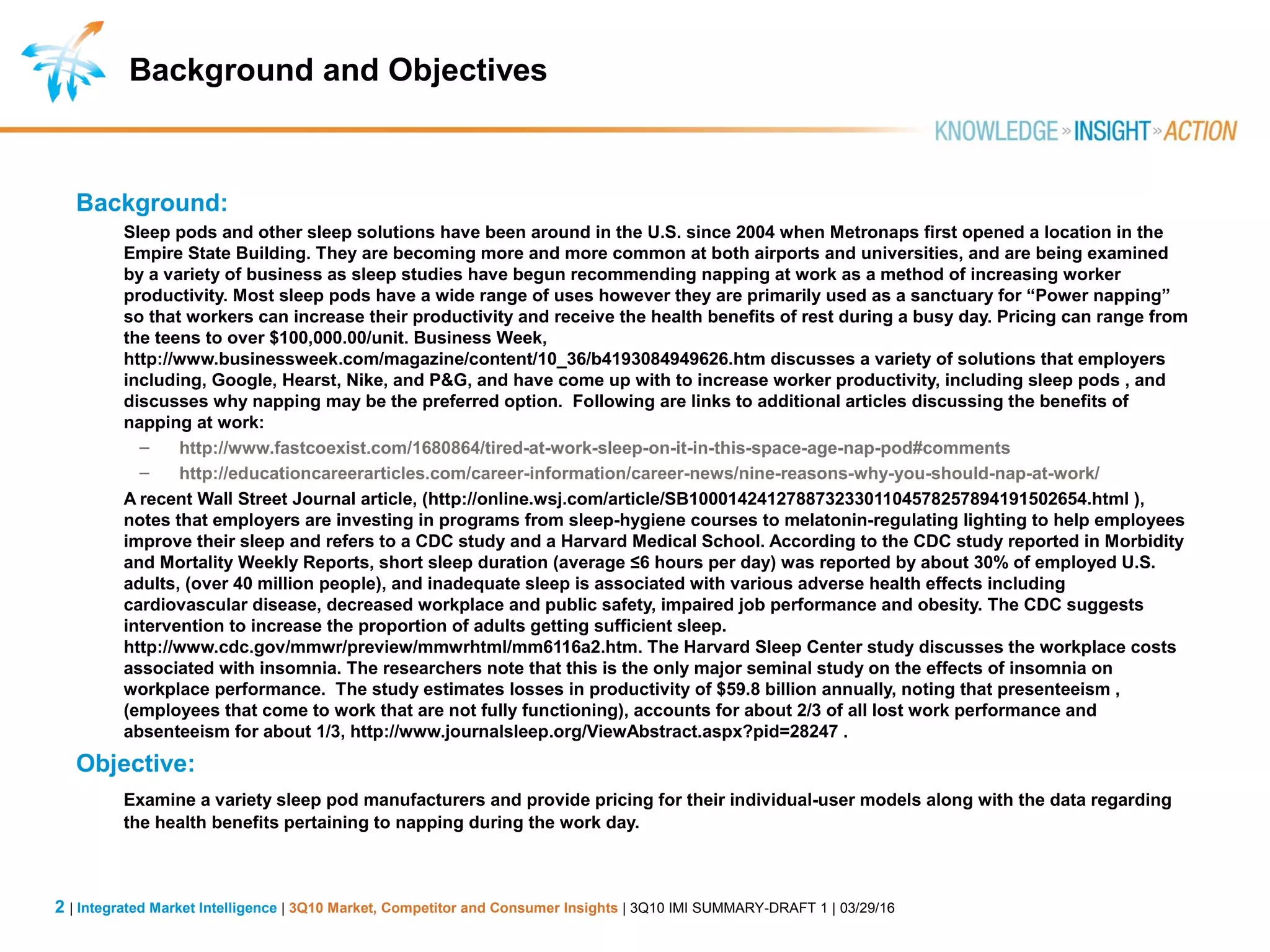 Sleep Pod Manufacturers | PPT