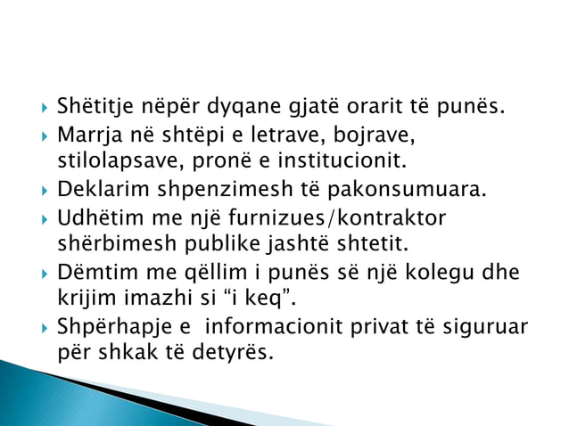 shembuj praktike per diskutim integriteti | PPTX