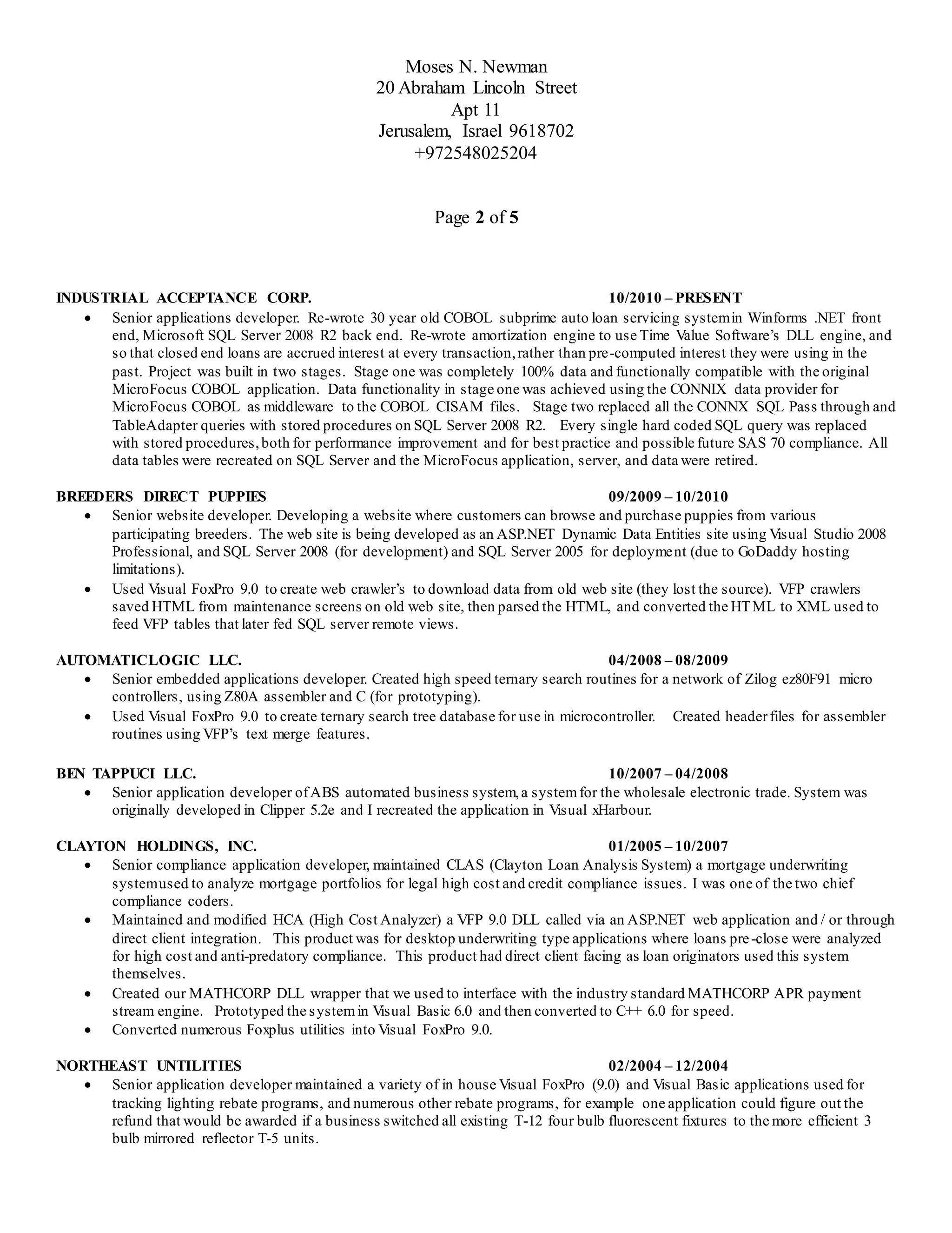 MosesResumenew | PDF