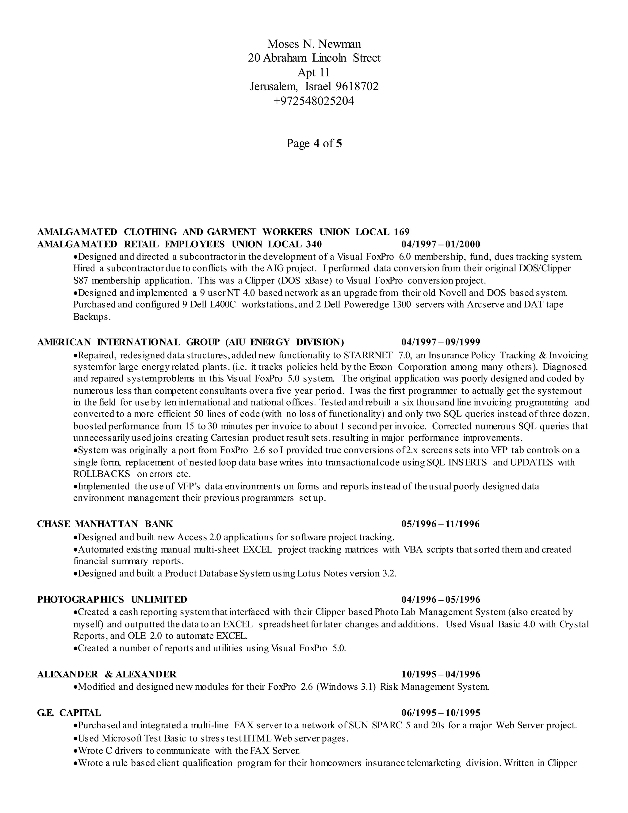 MosesResumenew | PDF
