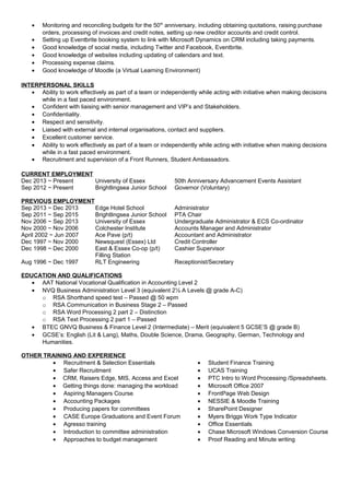 Fay Wilson-CV - updated Jul 15 | DOC