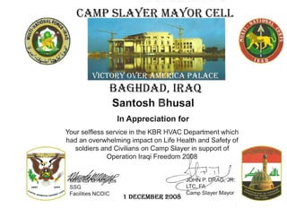 [5] Camp Slayer Mayor Cell Cert | PDF