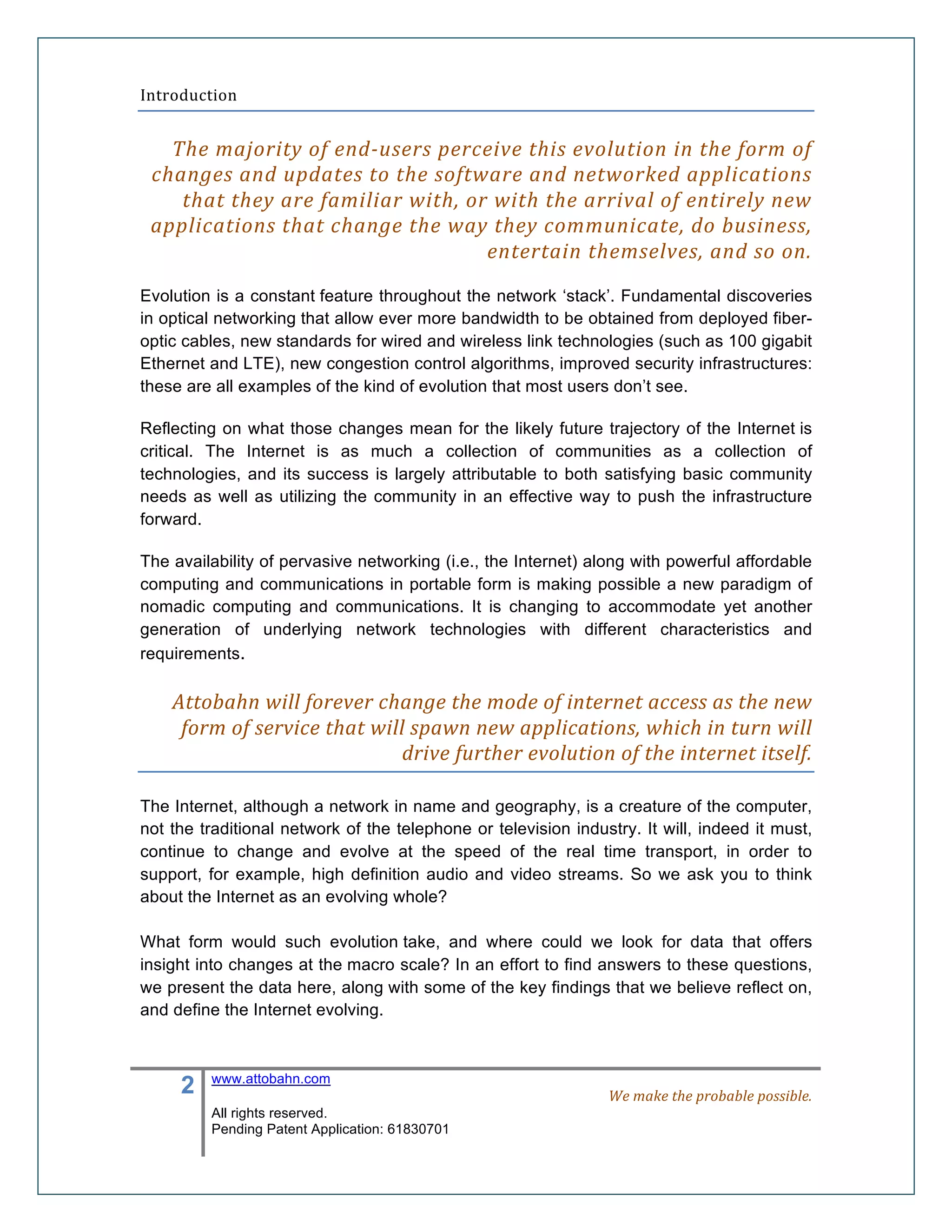 ATTOBahn NETWORK(part1)The Internet of Things | PDF