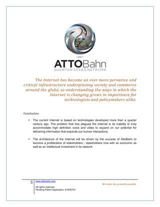 ATTOBahn NETWORK(part1)The Internet of Things | PDF