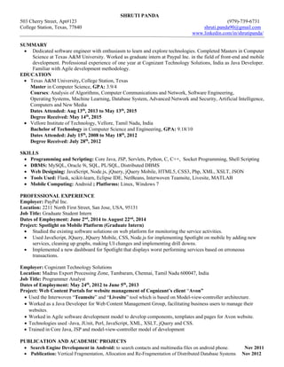 Shruti Panda Resume -Updated | PDF