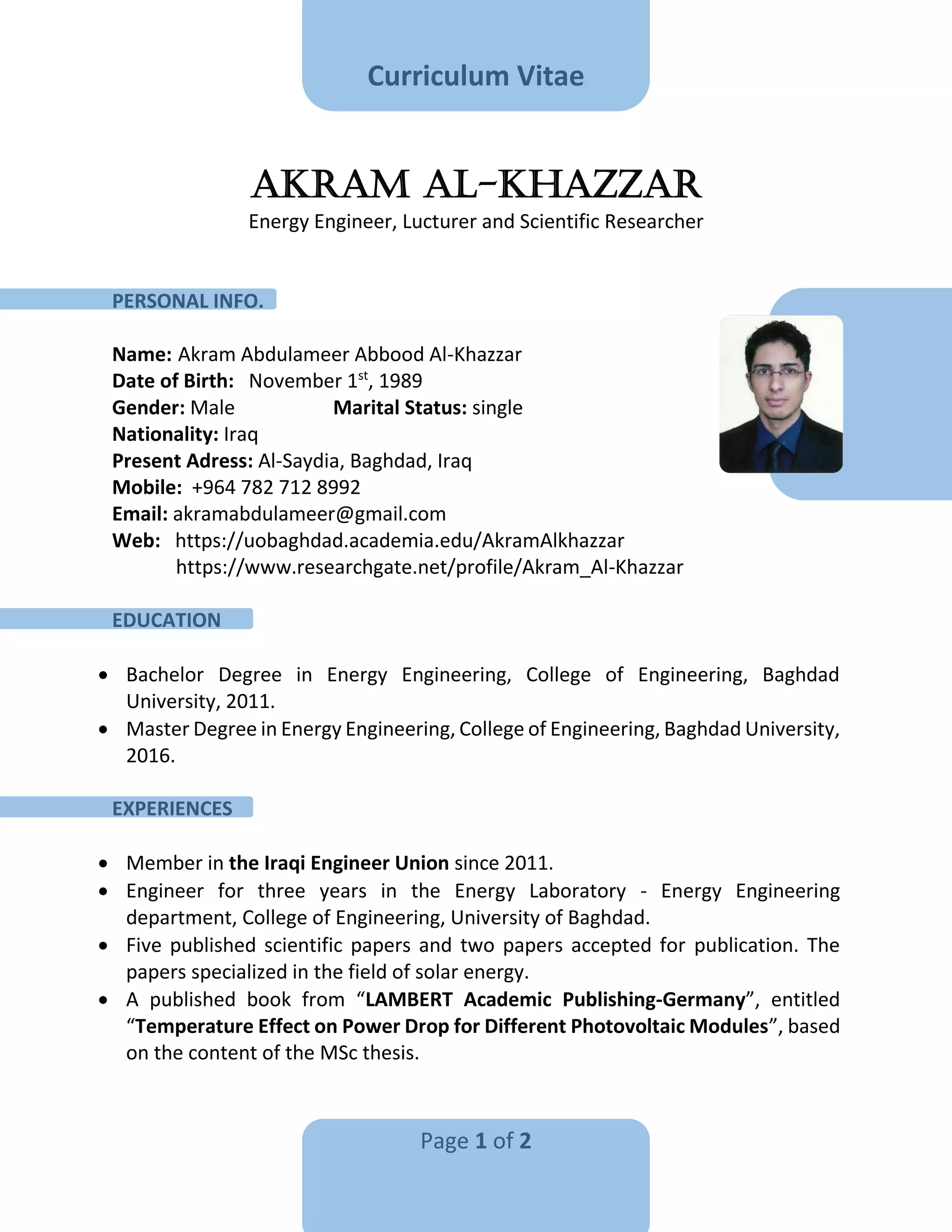 CV AKRAM | PDF